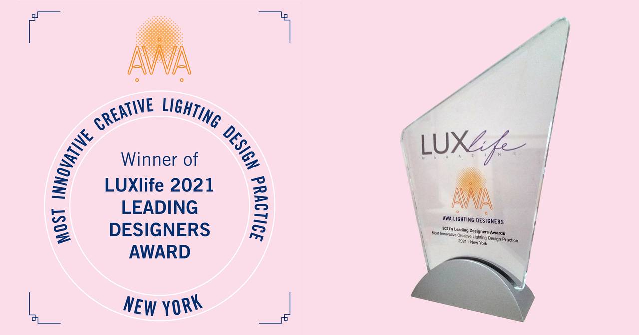 AWA is awarded LUXlife UK 2021 LEADING DESIGNERS AWARD