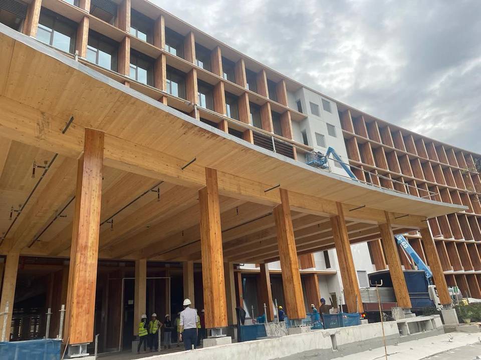 One of Asia’s largest wooden buildings takes shape, honoured at 2022 ...
