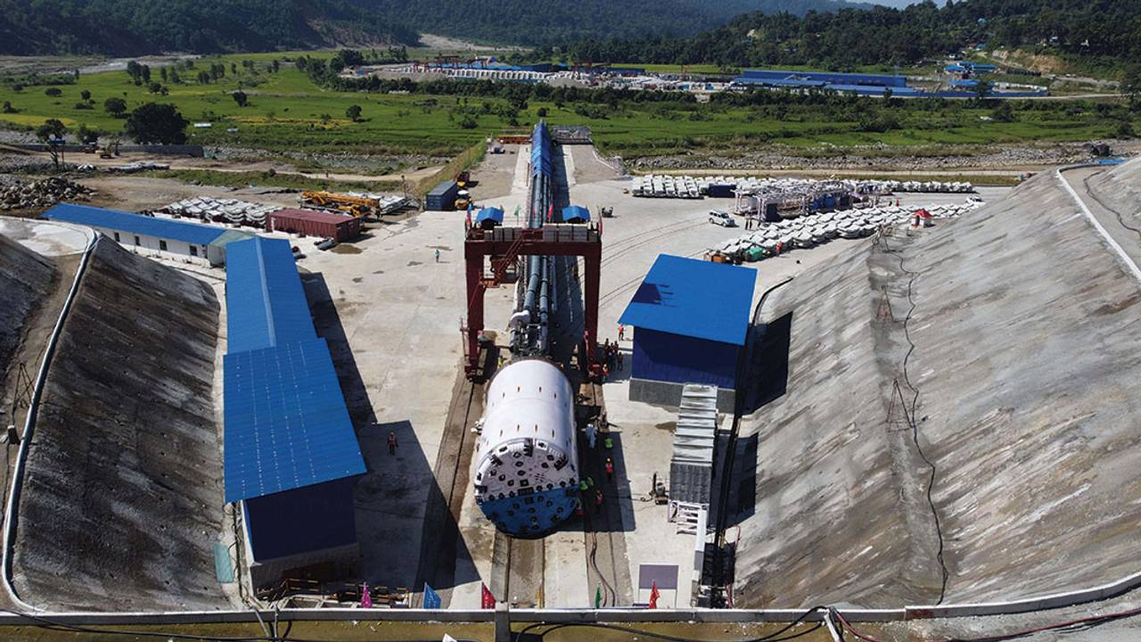 Robbins double shield TBM launches in Nepal