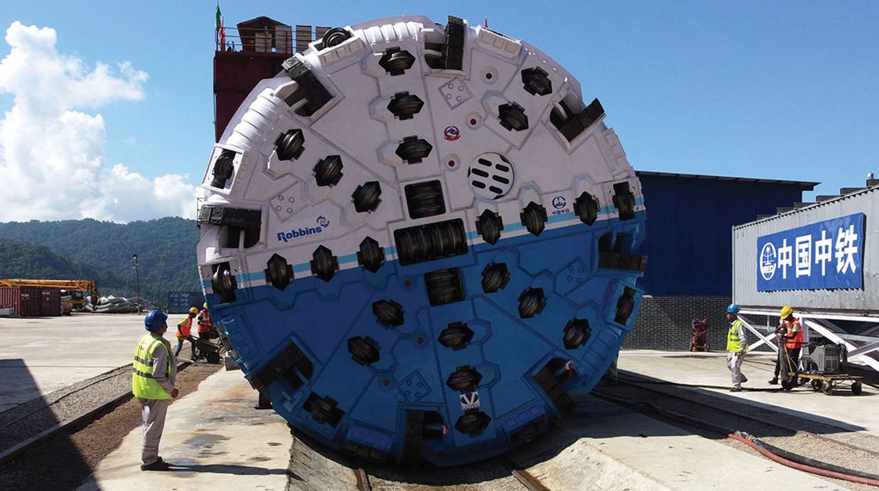 Robbins double shield TBM launches in Nepal