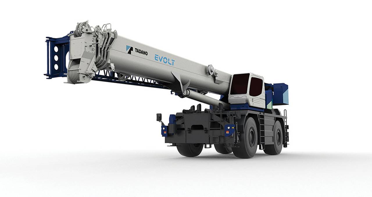 Tadano unveils prototype of world’s first battery electric rough ...