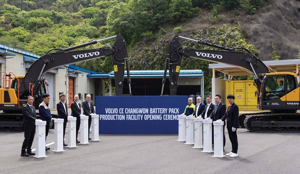 Volvo CE opens battery production facility in South Korea