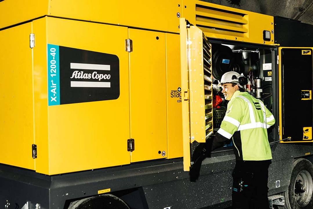 Atlas Copco’s new X-Air⁺ 1200-40 compressor designed for faster ...