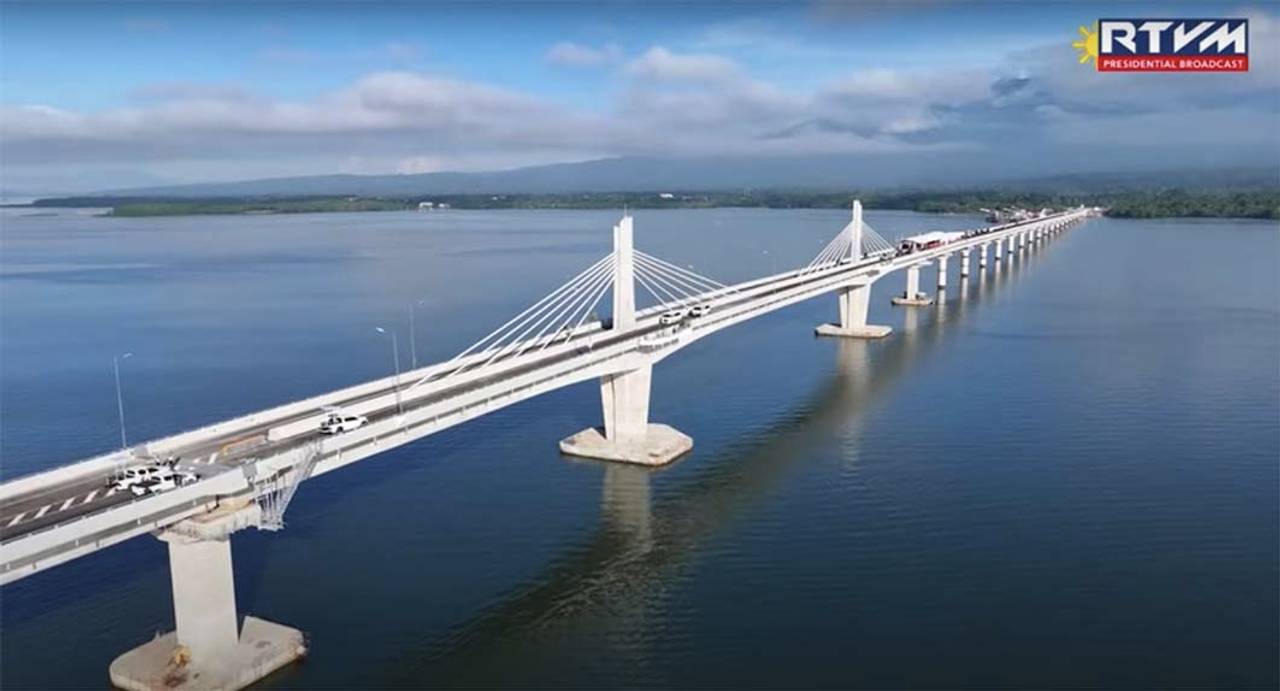 Philippines inaugurates longest sea-crossing bridge in Mindanao