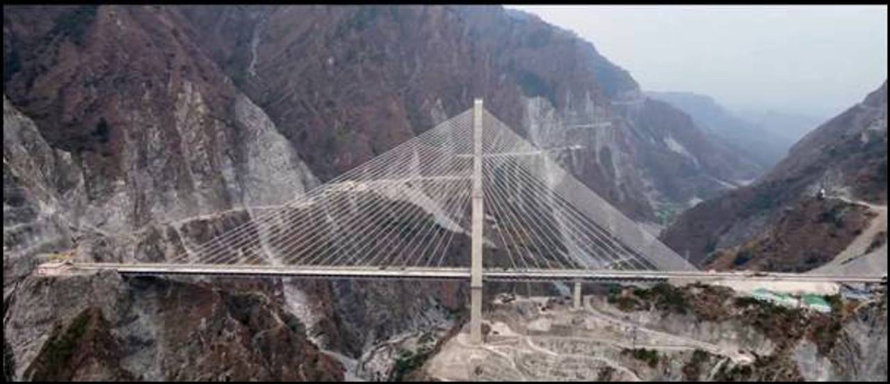 India’s first cable-stayed railway bridge, world’s highest railway arch ...