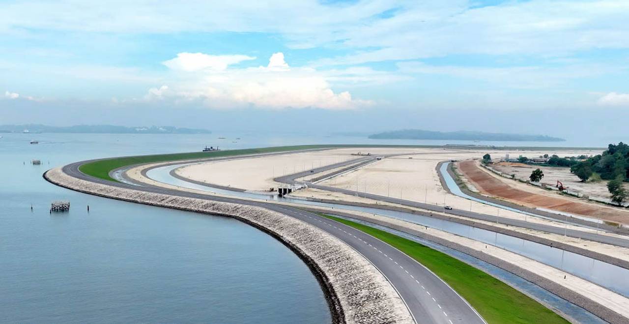 Construction of Singapore’s first polder completed